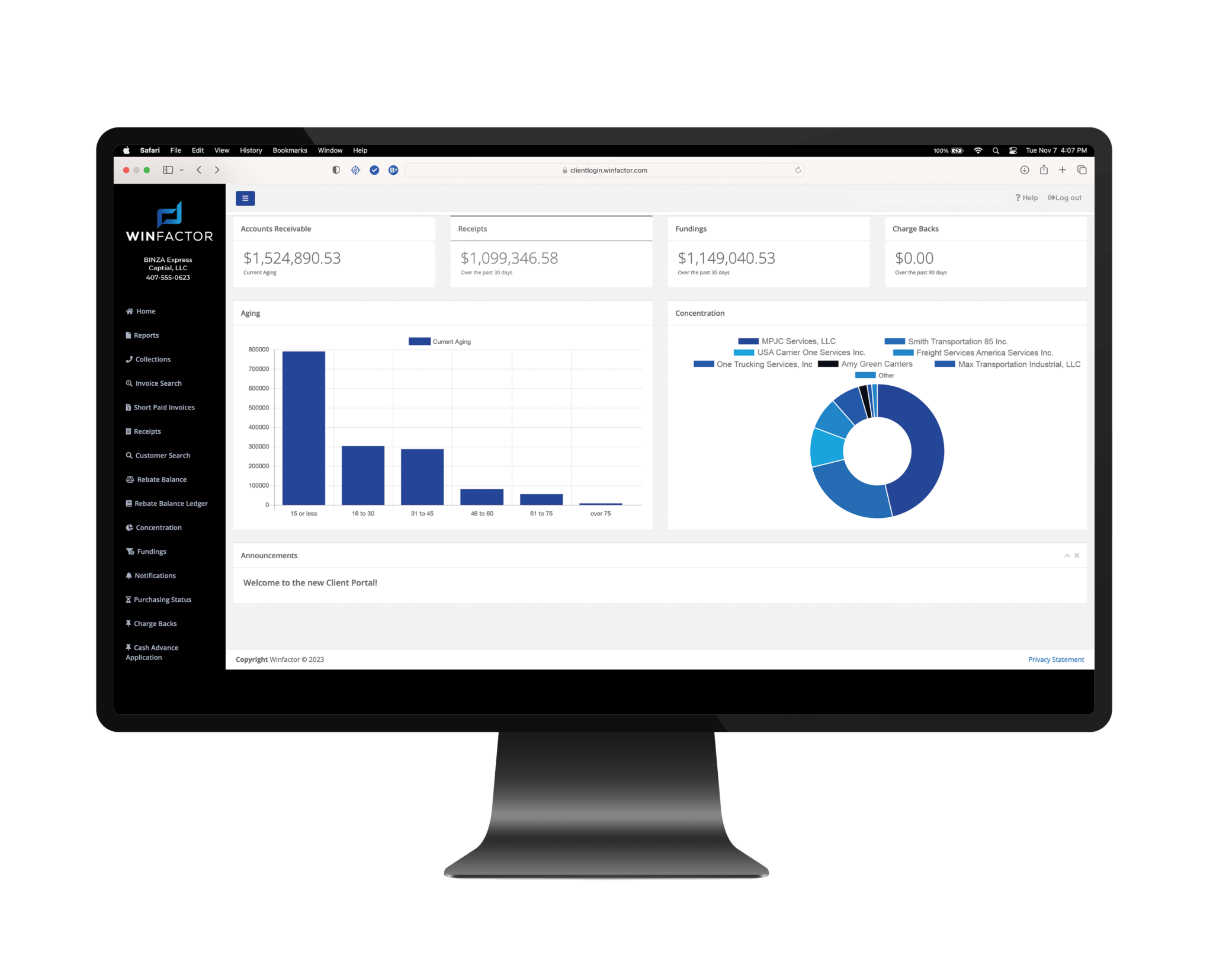 Invoice Factoring Software - WinFactor