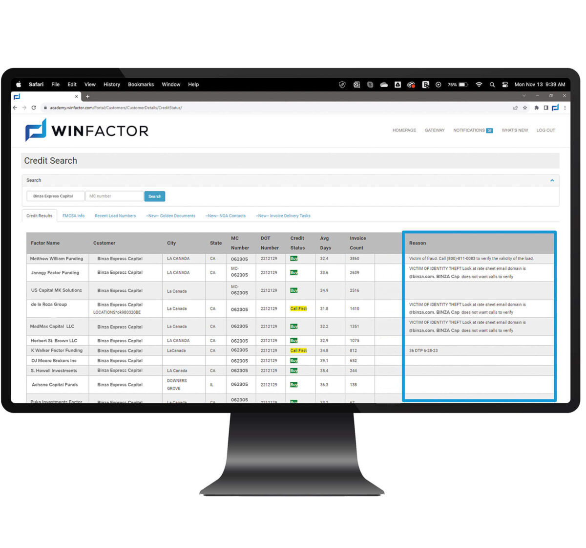 Software Factoring - WinFactor